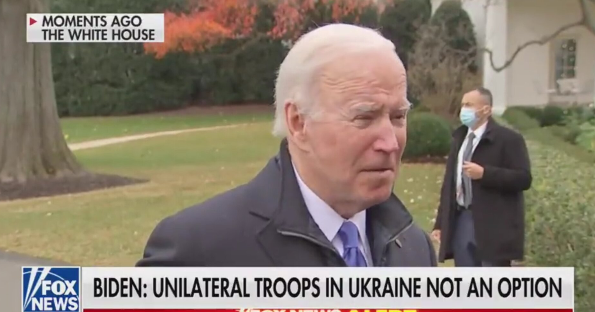Biden Says US Is Not Considering Sending Troops to Ukraine ...
