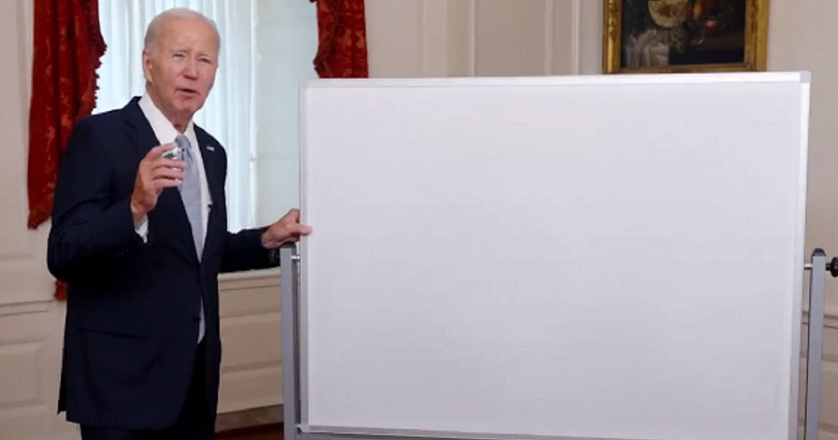 Biden Tries to Explain ‘Bidenomics’ With a Giant Whiteboard, but It ...