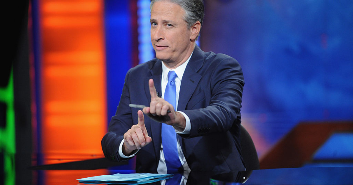 Jon Stewart Sees Familiar Face in Trump Image as Christ — Independent ...