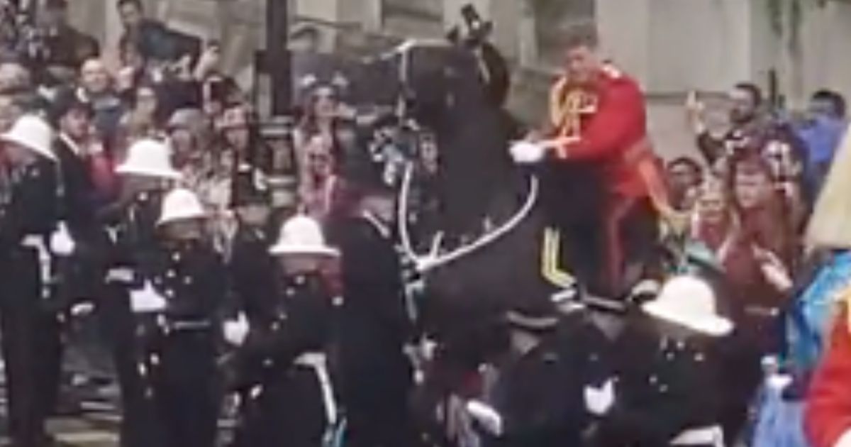 King Charles’ Coronation Chaos: Video Captures Moment Horse Slams Into ...