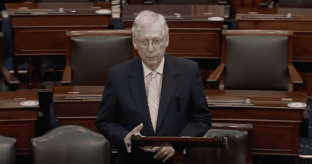McConnell Allowing Senators to Leave Town Until a Deal Is Reached on ...