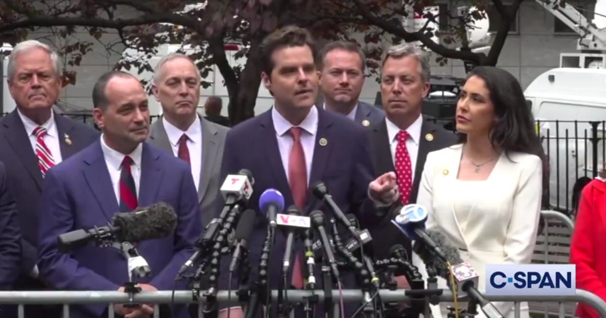 Watch: Matt Gaetz Gives Fiery Speech, Torches Anti-Trump Judge Outside ...
