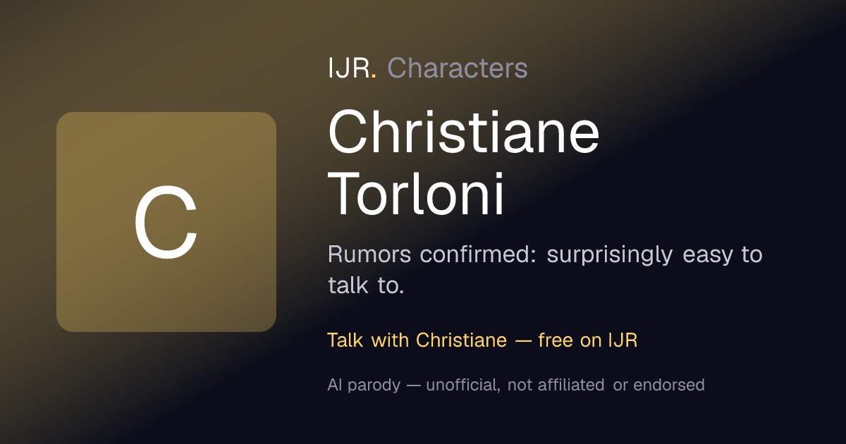Talk to Christiane Torloni AI — parody character · IJR Characters
