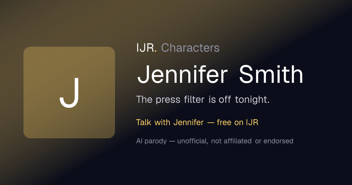 Talk To Jennifer Smith Ai — Parody Character · Ijr Characters