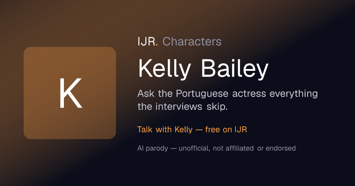 Talk to Kelly Bailey AI — parody character · IJR Characters