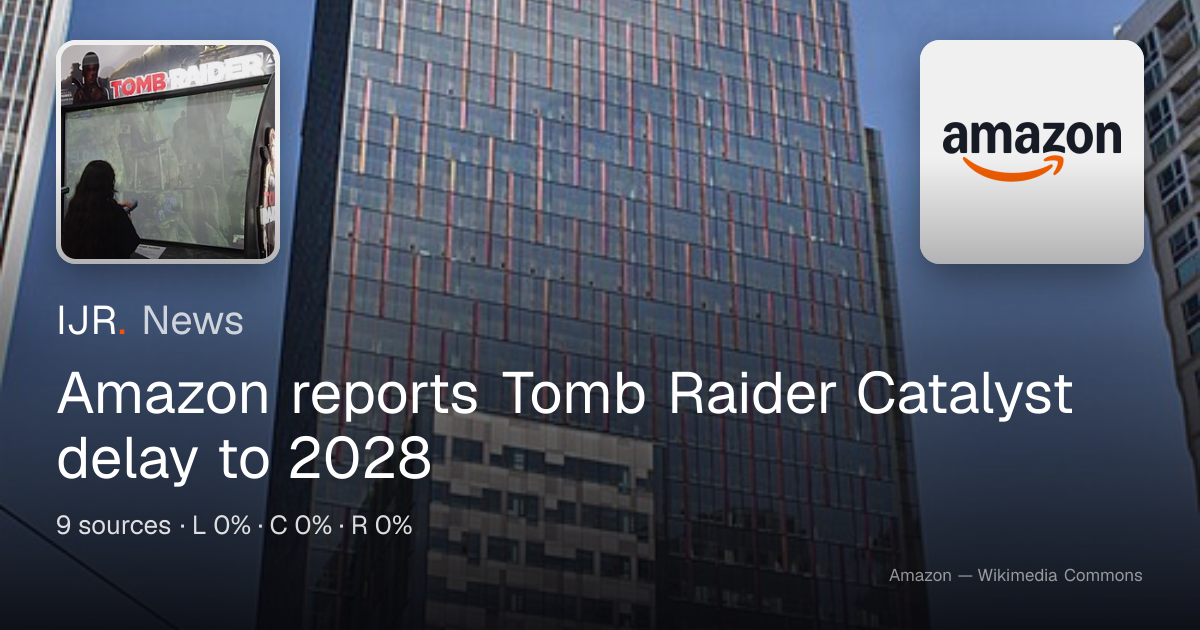 Amazon reports Tomb Raider Catalyst delay to 2028 — IJR News