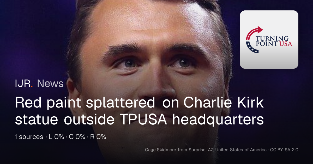 Charlie Kirk Statue Vandalized In Arizona — Ijr News
