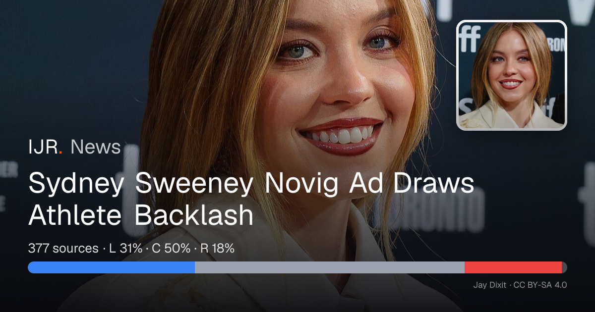 Sydney Sweeney Novig Ad Draws Sports Backlash — Ijr News