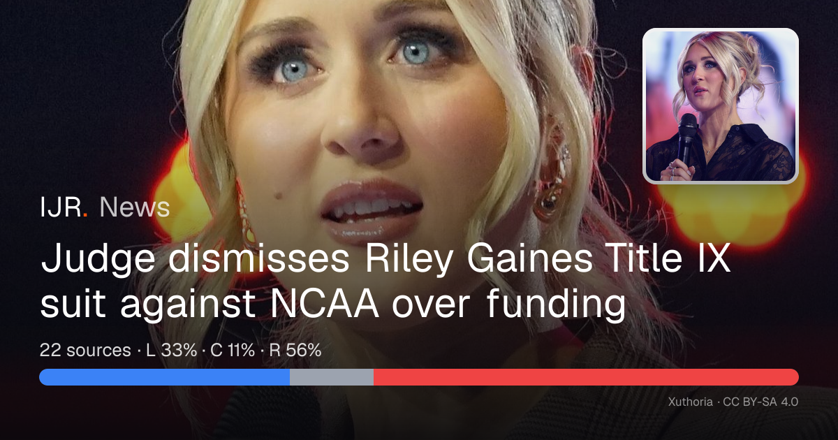 Judge dismisses Riley Gaines Title IX suit against NCAA over funding ...