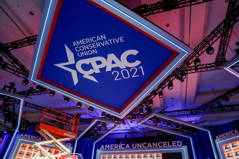 Company Hired To Set up CPAC Stage Takes Responsibility for the Design ...