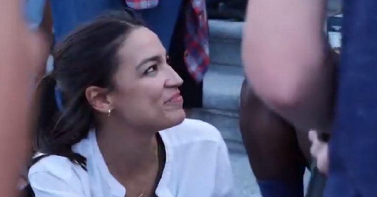 Watch: AOC Busted for Donning Mask for Photo Op, Removing It ...