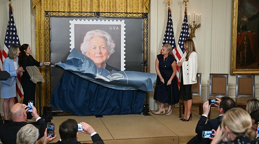 Melania Trump Unveils New Stamp in Honor of Barbara Bush – IJR